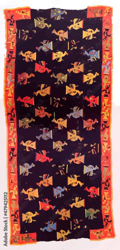 textile cultural patterns peru culture inca pre inca wari chimu mochica ...