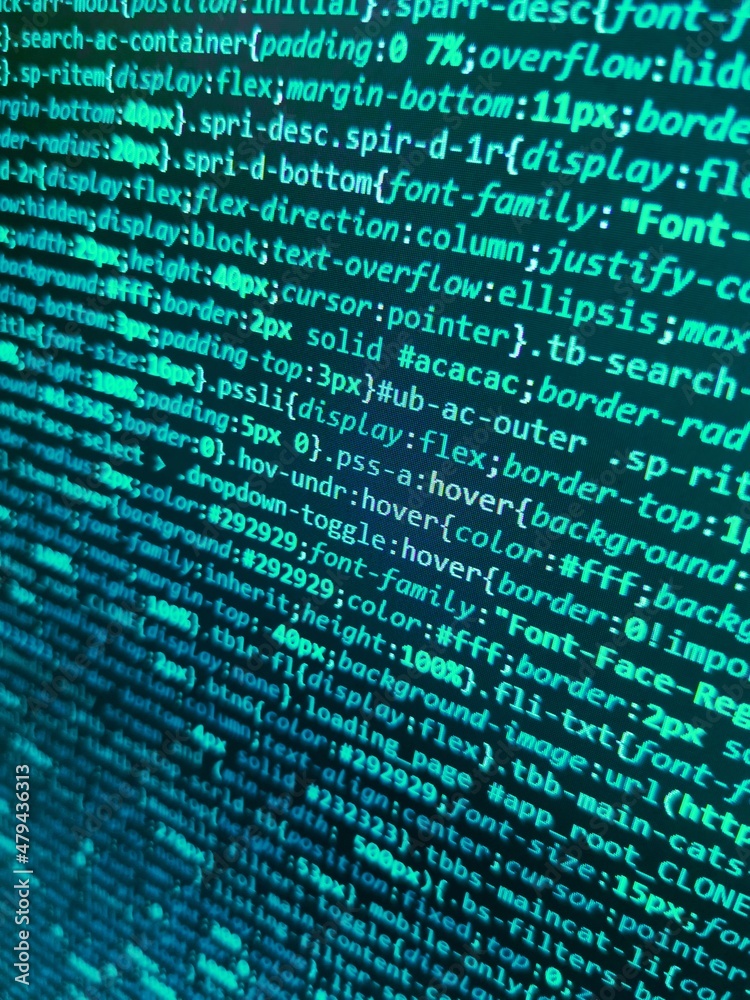 Programming Code Abstract Technology Background Of Software Developer And Computer Script