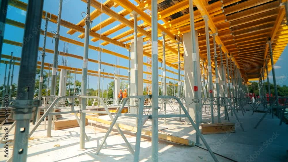 The process of creating reinforced concrete structures. Reinforced ...