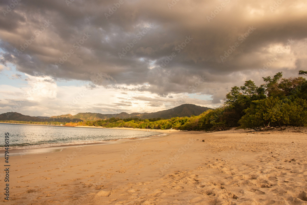 Beautiful Playa Conchal, a beach made of seashells, Guanacaste, Costa ...
