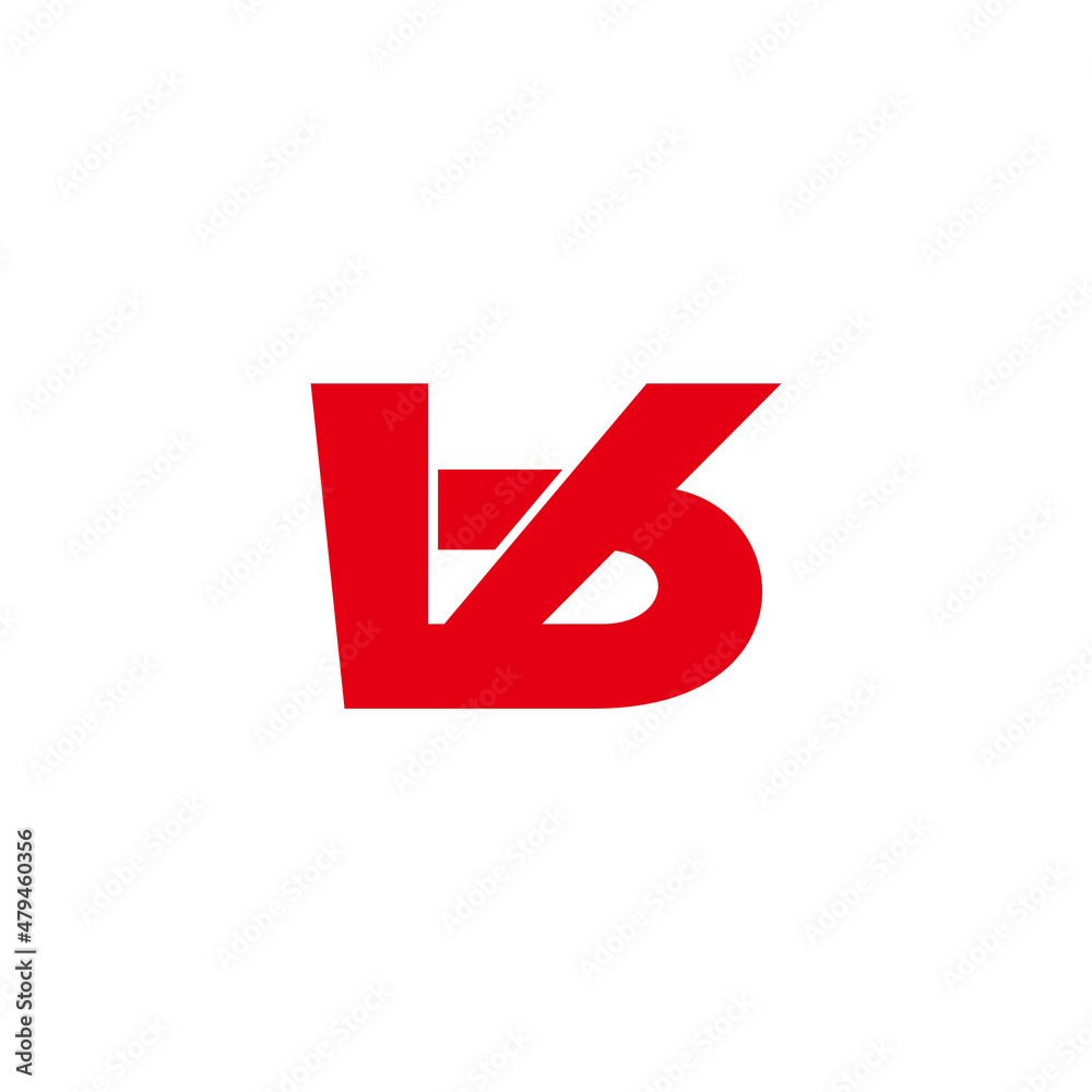 letter vb simple linked geometric logo vector Stock Vector | Adobe Stock