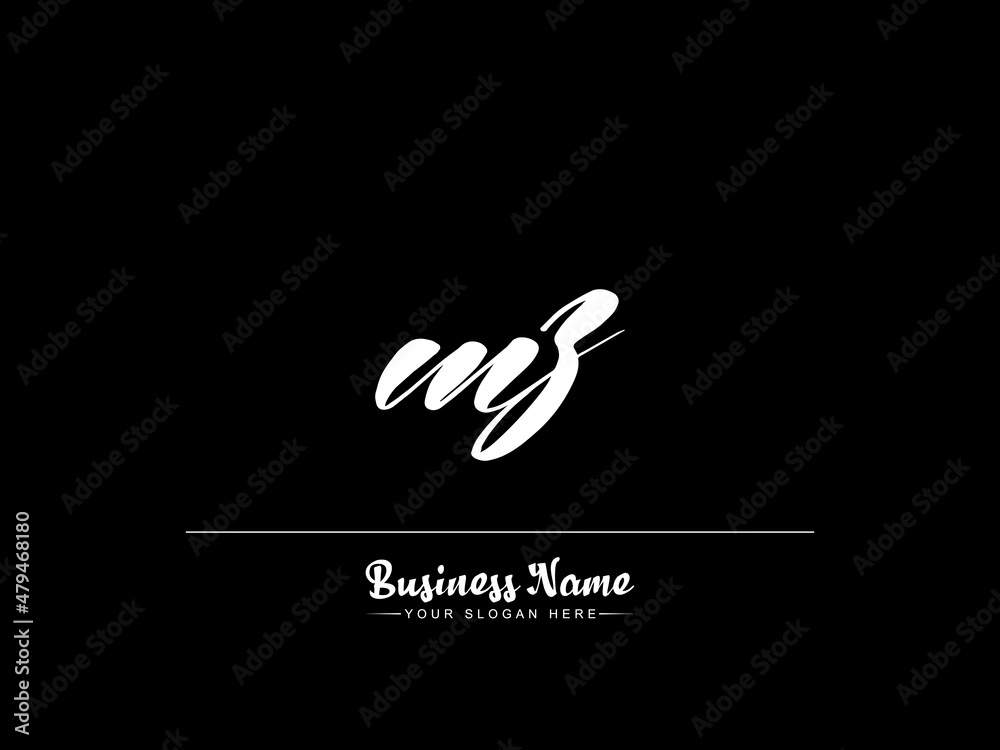 Letter MZ Logo Image, New Mz m z Initial letter handwriting and ...