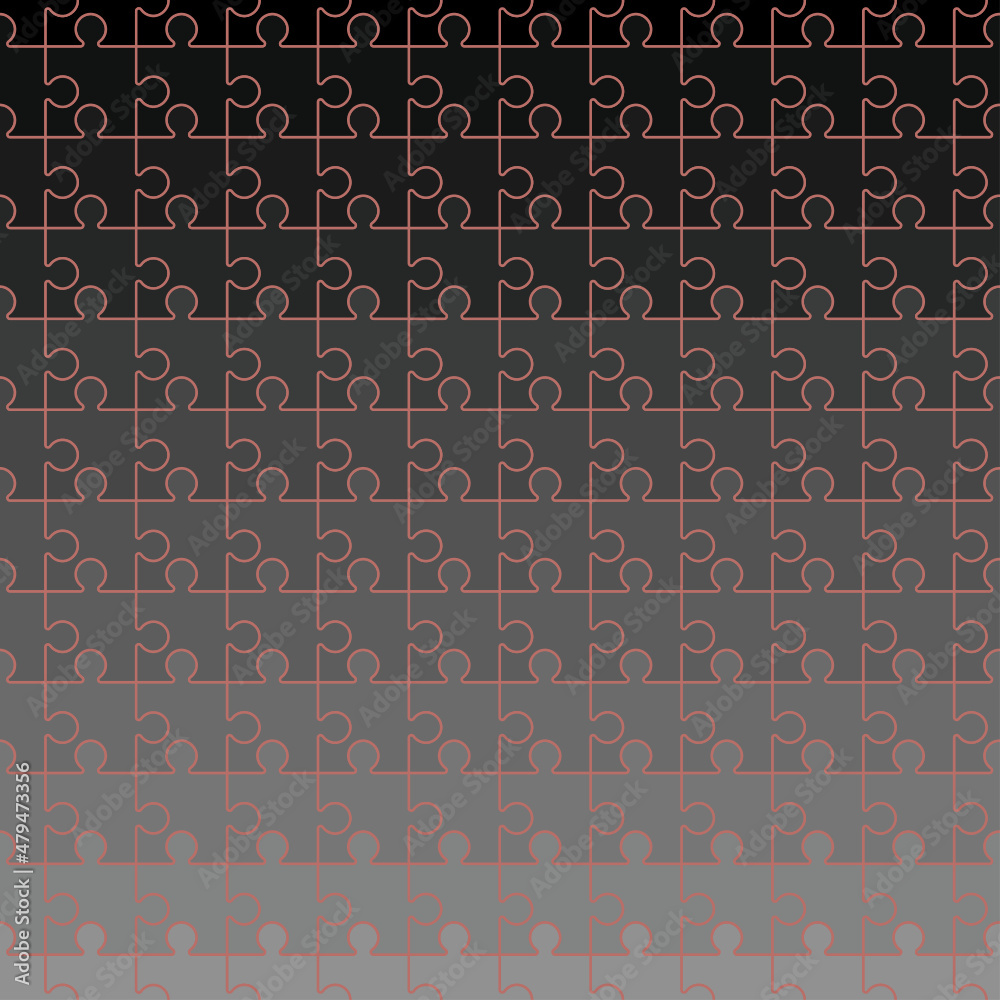 Puzzle Background Banner Blank Vector Jigsaw Template Section ...