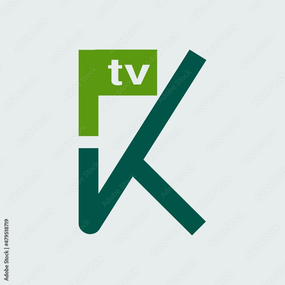 K letter concept logo for TV. Ktv letter mark iconic logo vector ...