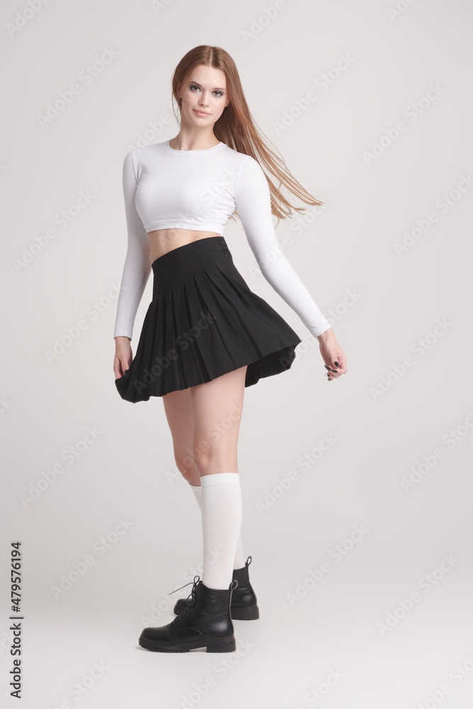 girl in stylish dance clothes Stock Photo | Adobe Stock