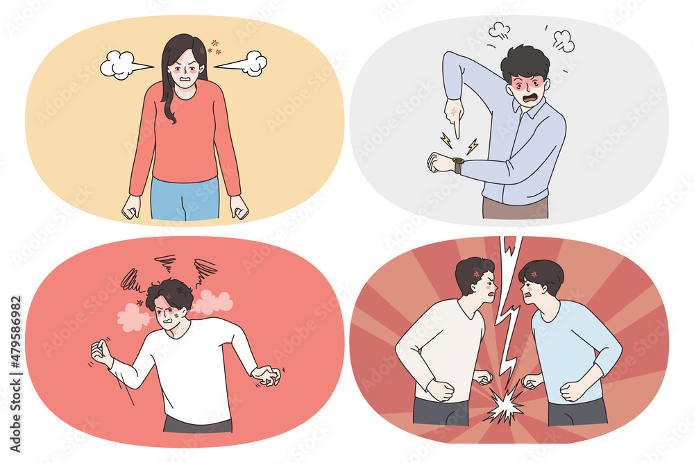 Poster Anger rage and furious emotions concept – Wall Art | UkPosters