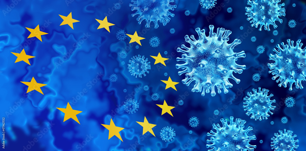 Virus outbreak in Europe and European Union covid-19 or influenza ...