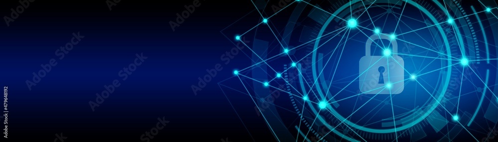 Neon Digital outdoor lock background.A texture made of dots and lines ...