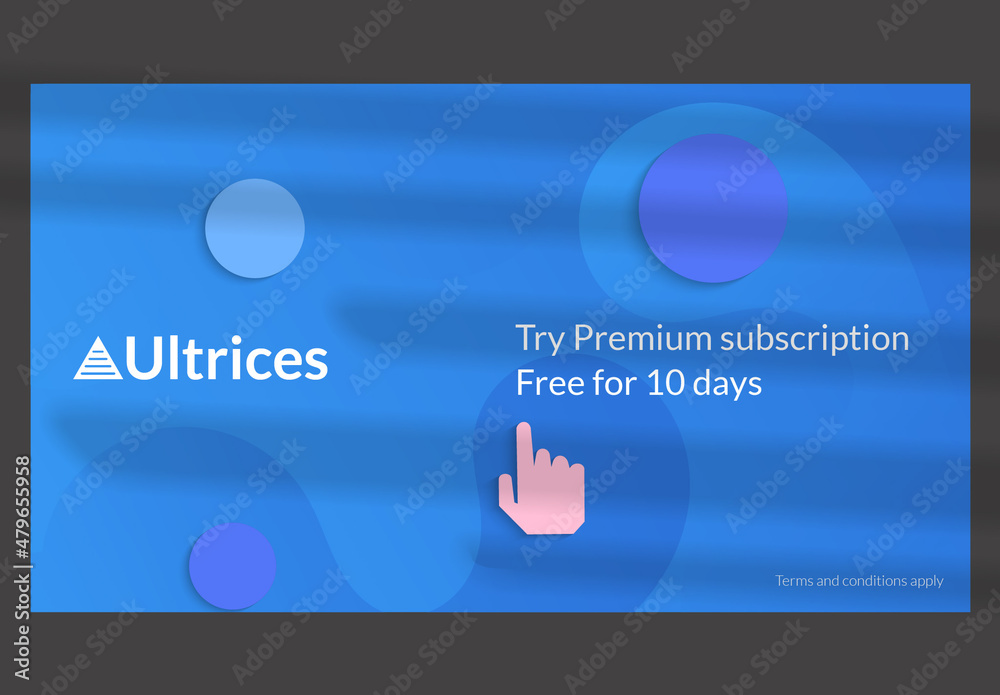 Slideshow Ad Layout with Vanishing Gradient and Paper Cut Shapes Stock ...