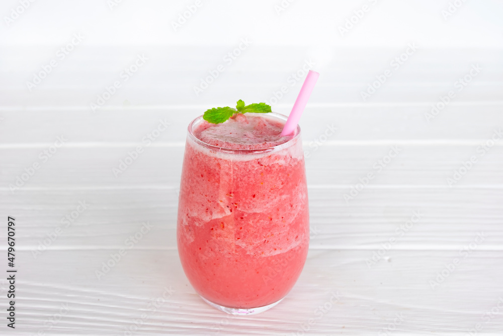 Strawberry yogurt fruit juice smoothie pink colorful fruit juice ...