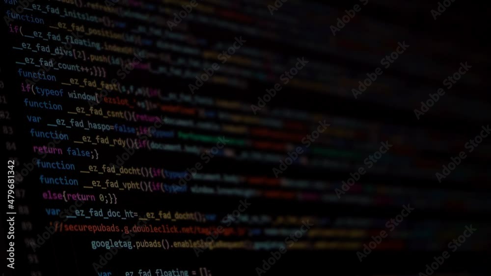 Hacker scanning numbers and computer code to bypass firewall and ...