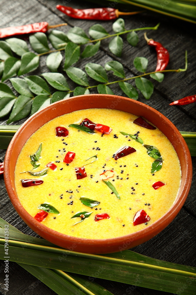 Moru cachiyathuu, moru curry, spiced buttermilk, Kerala curry recipes ...