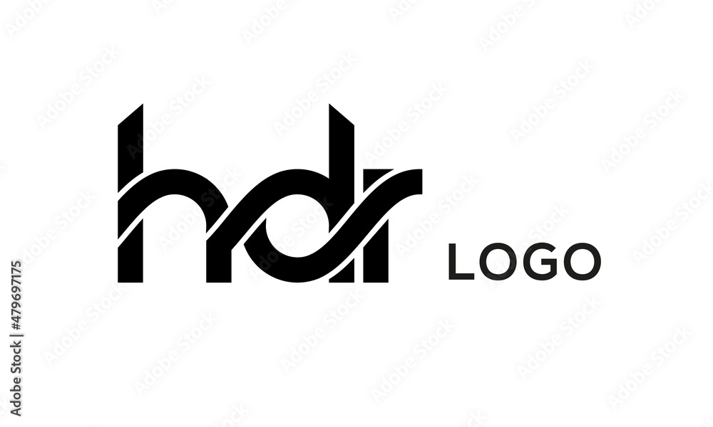 Letter HDR creative logo design vector Stock Vector | Adobe Stock