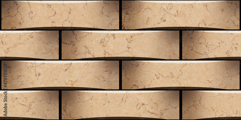 3D Elevation wall tiles design. marble architectural rendering digital ...