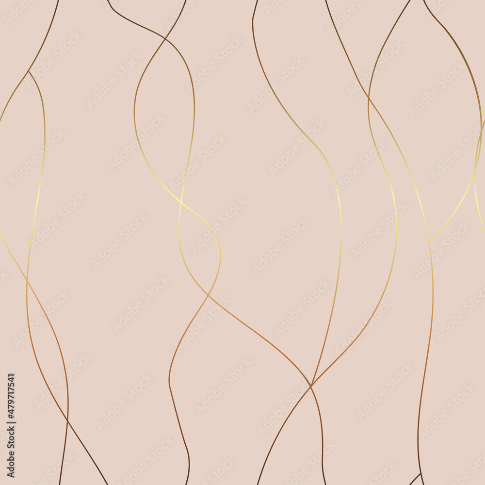 Dusty rose and vertical golden lines seamless pattern. Spring wedding ...