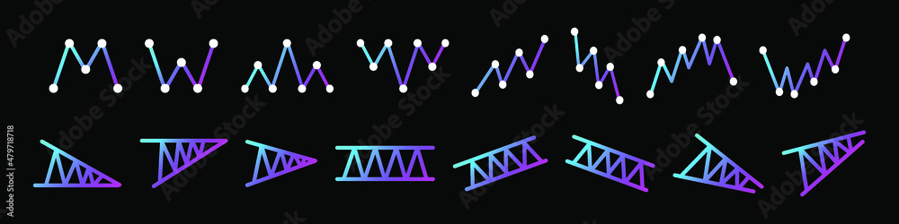 Patterns trading exposed icon set. Ultimate chart patterns trading ... Patterns trading exposed icon set. Ultimate chart patterns trading ...