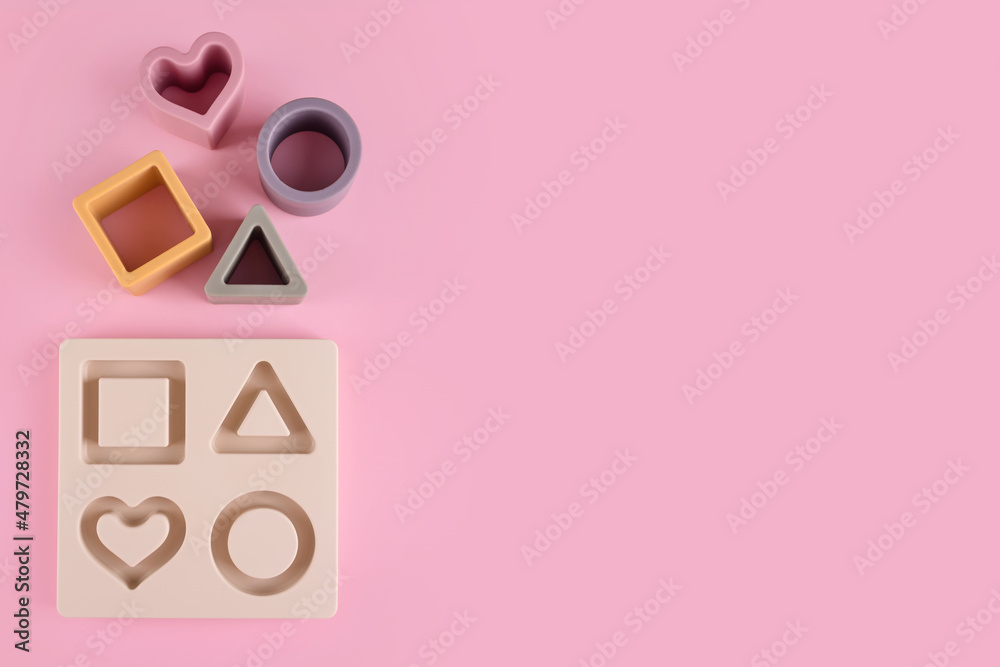 Baby soft nesting sorting ans stacking toy for arranging by color and ...