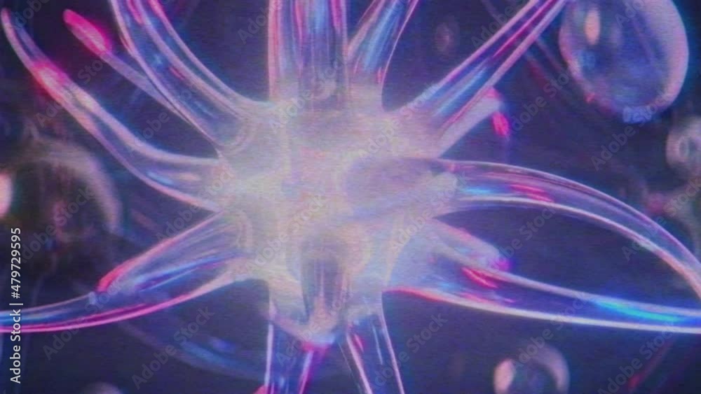 Synthwave Vaporwave Retrowave Glitch Neuron. 80s VHS with grain ...