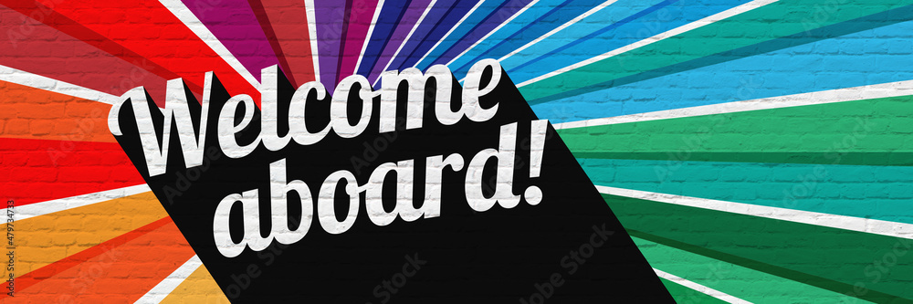 Welcome aboard ! Stock Illustration | Adobe Stock