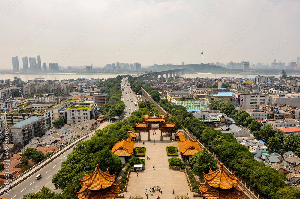 Wuhan City, Hubei Province, China - May 26, 2011. A close-up of the ...