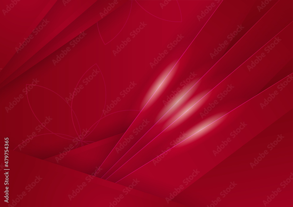 Minimalism geometric red certificate design template Stock Vector ...