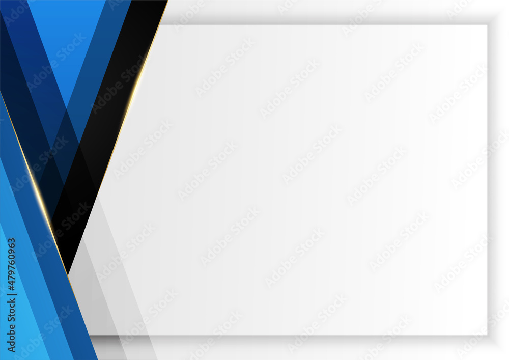 Modern blue abstract presentation design background Stock Vector ...