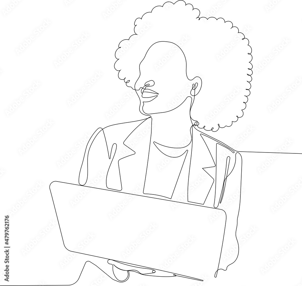 One continuous line is the concept. Vector illustration. Continuous ...