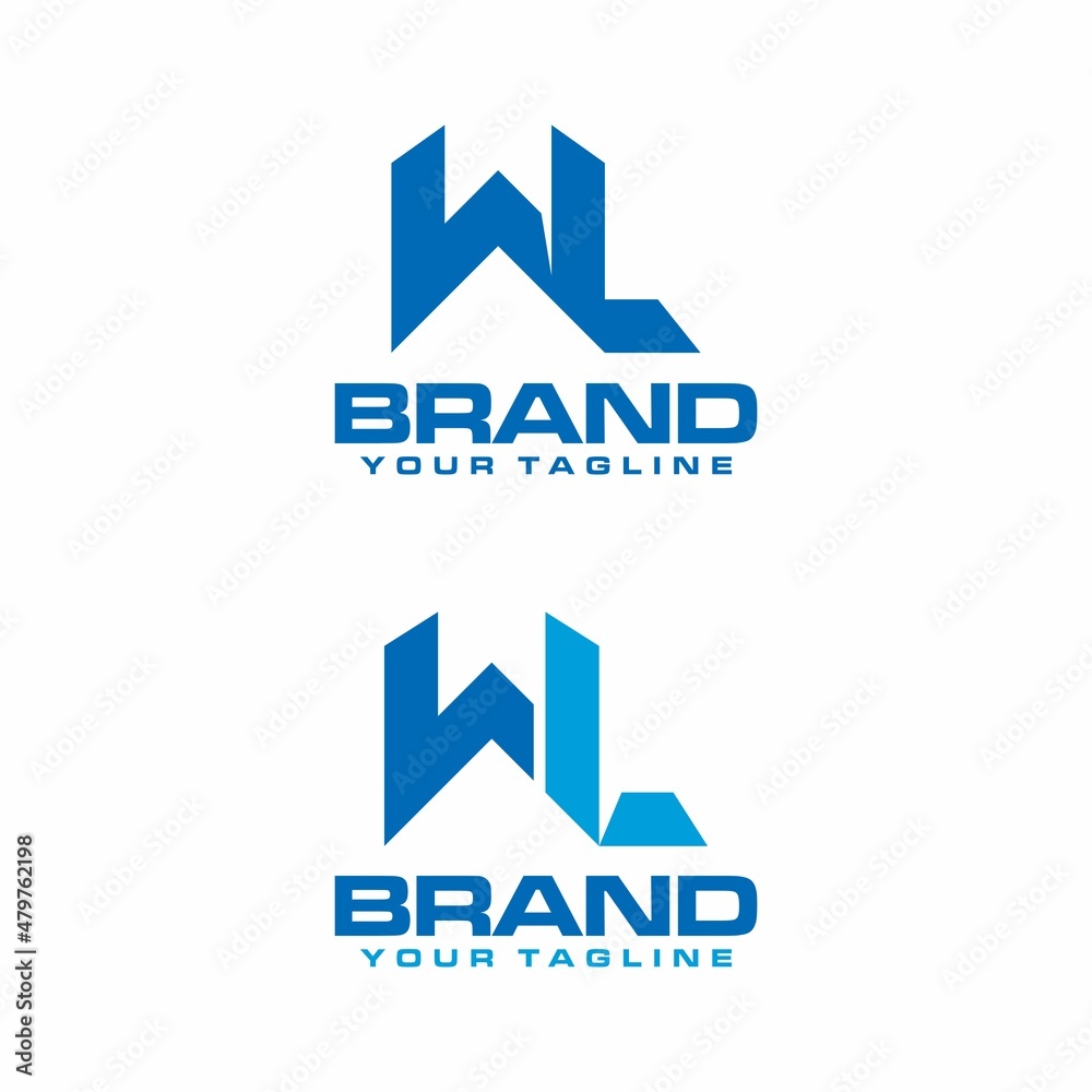 letter wl logo Stock Vector | Adobe Stock