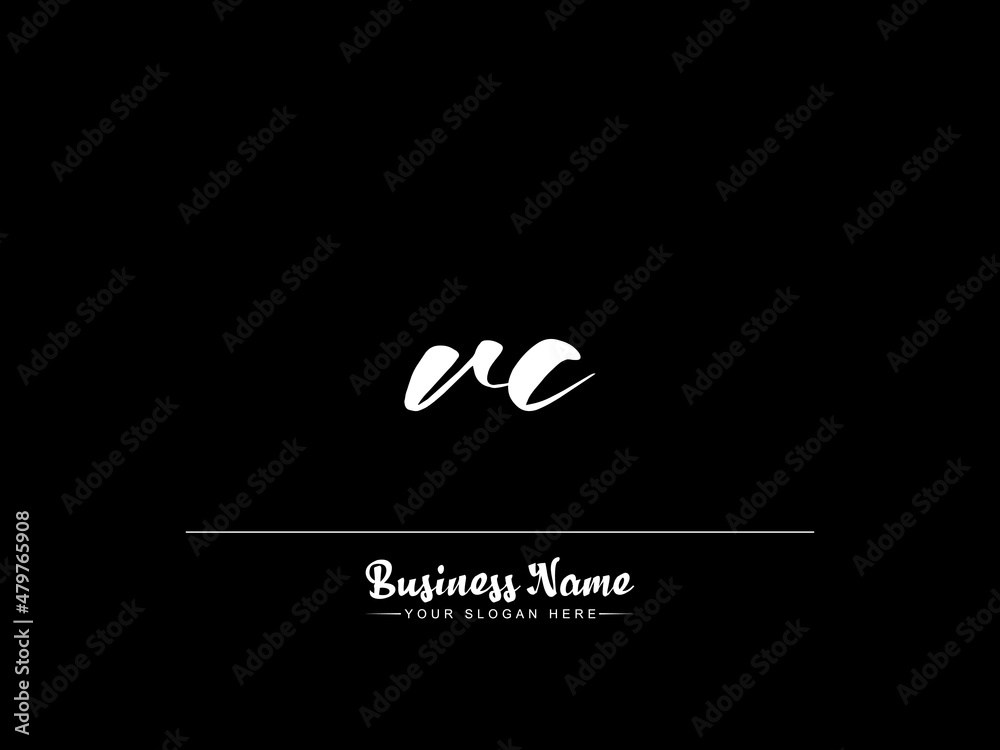 Monogram VC Logo, Letter vc signature logo icon vector image design for ...