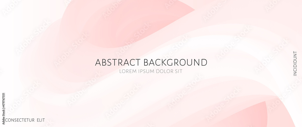 Abstract soft pink vector background with 3d shape for placards ...