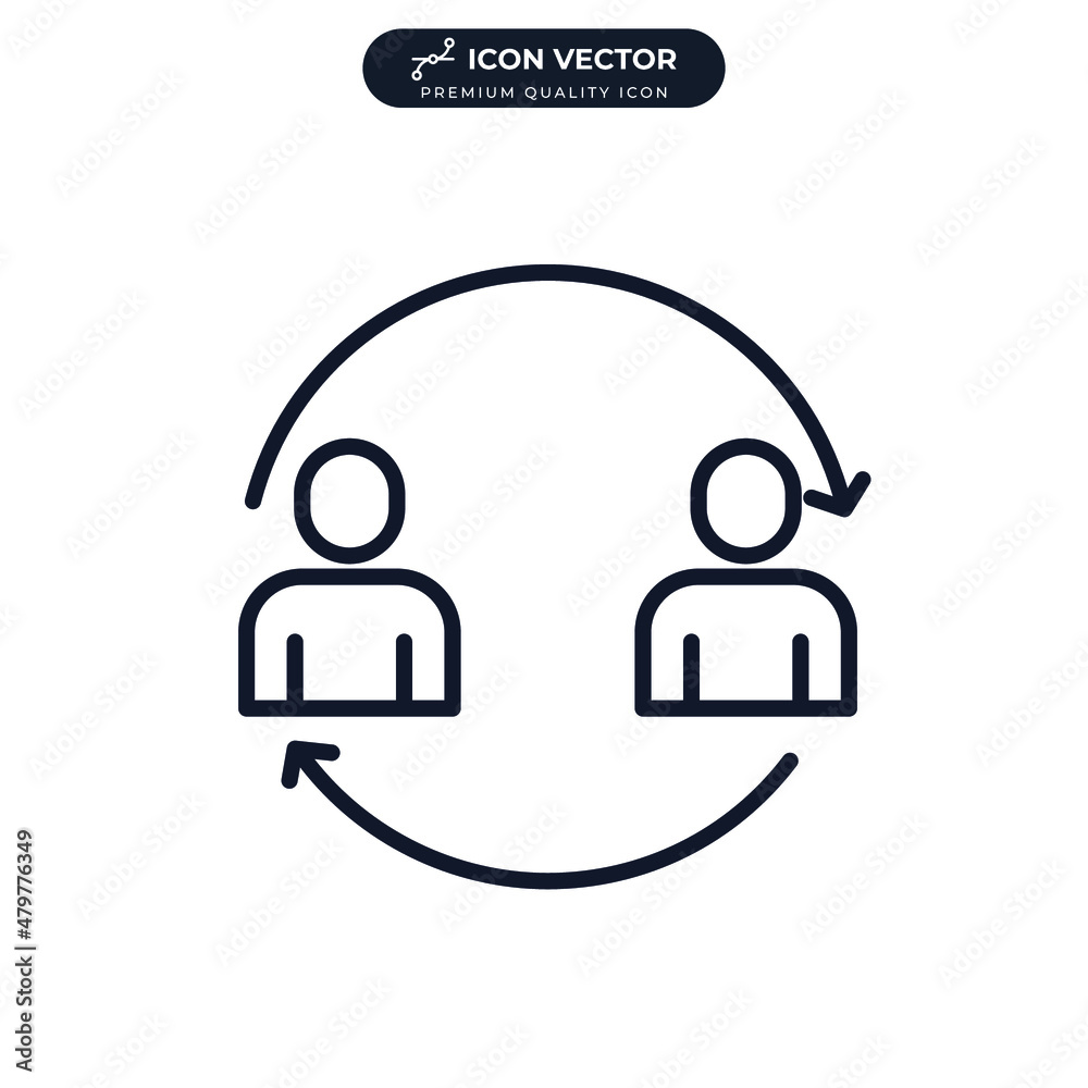 Communication People icon symbol template for graphic and web design ...