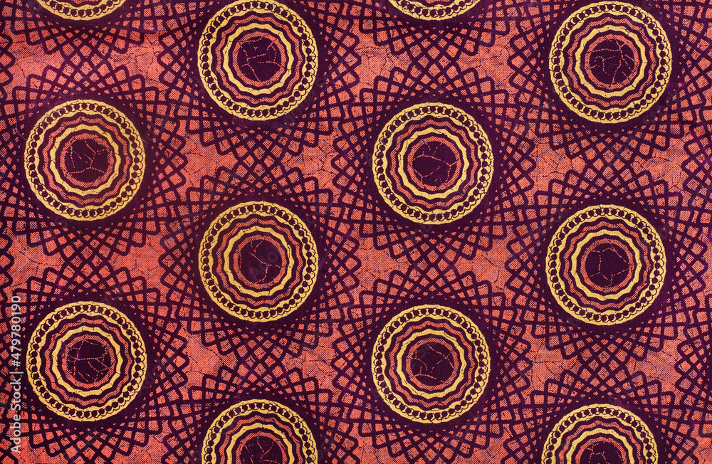 Shweshwe, an iconic printed cotton fabric from South Africa Stock Photo ...