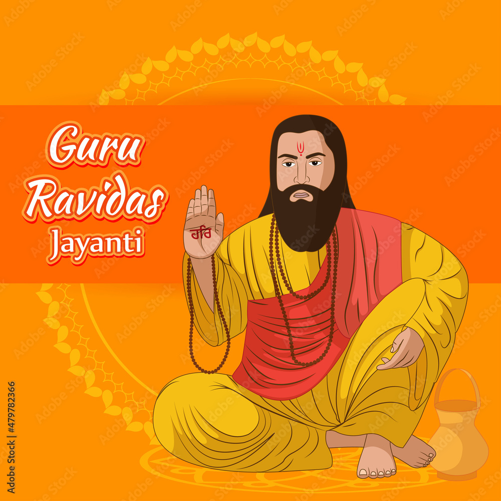 Vector illustration concept of Guru Ravidass Jayanti Stock Vector ...