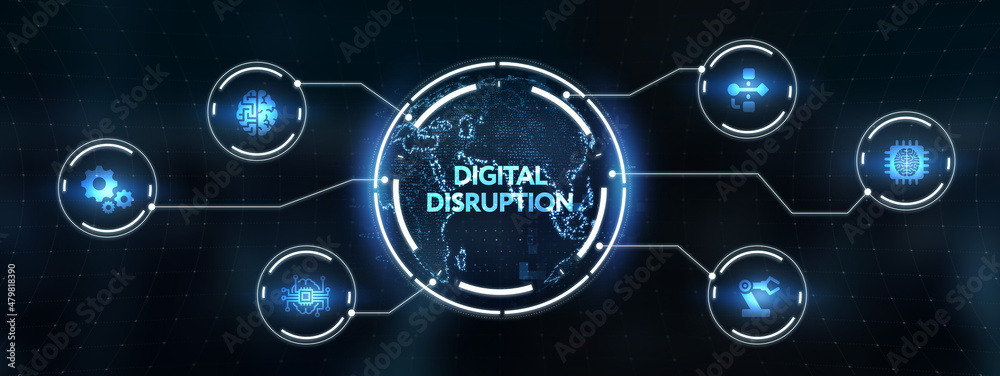Digital disruption transformation innovation technology business ...