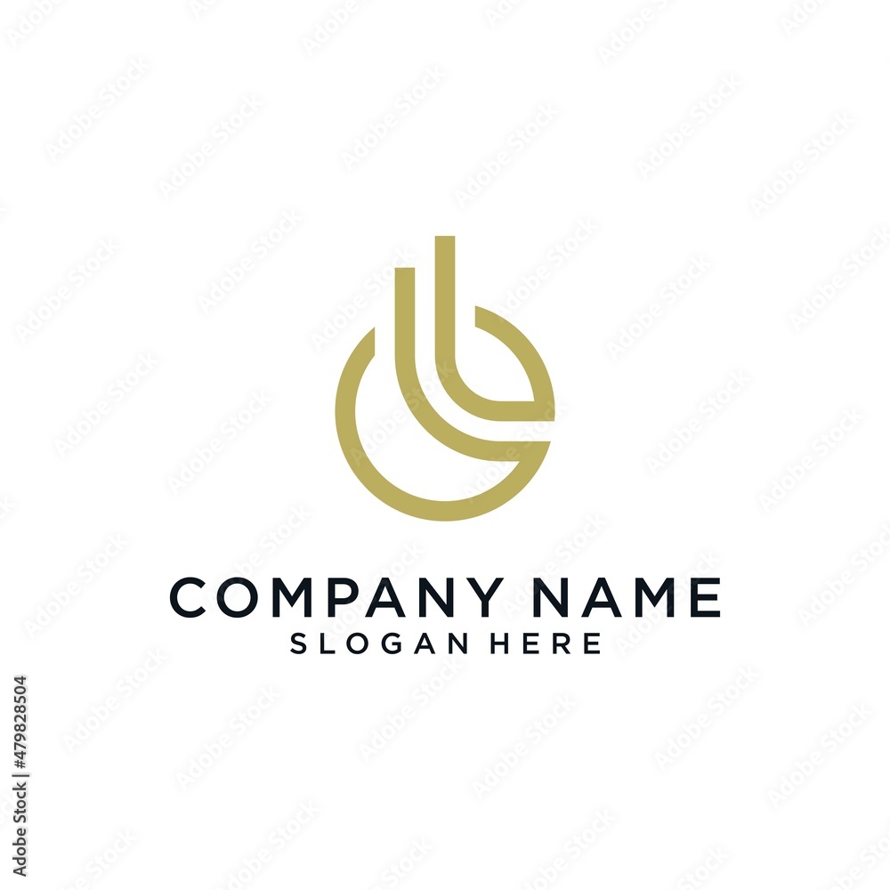 Simple LL initial Logo designs template vector illustration. Stock ...