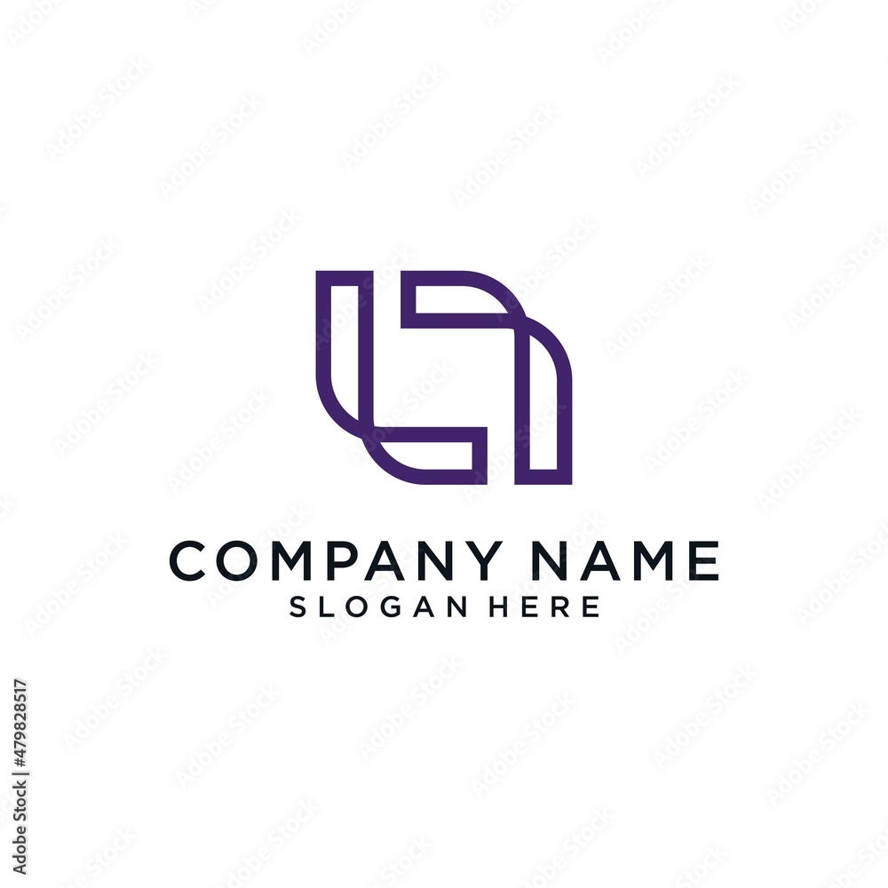 Simple LL initial Logo designs template vector illustration. Stock ...