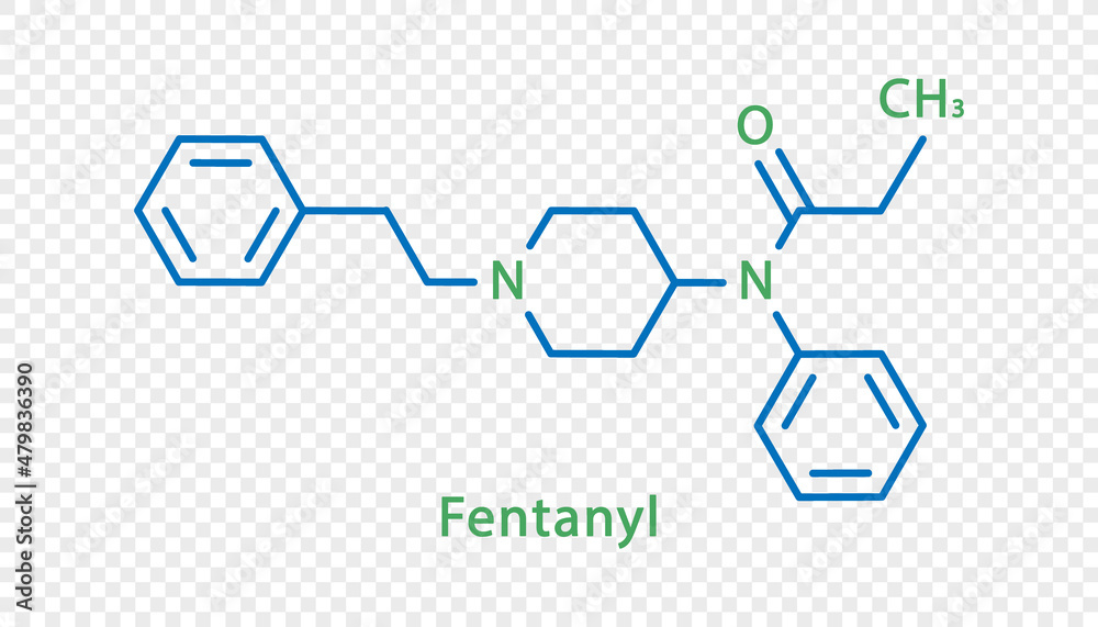 Fentanyl chemical formula. Fentanyl structural chemical formula ...