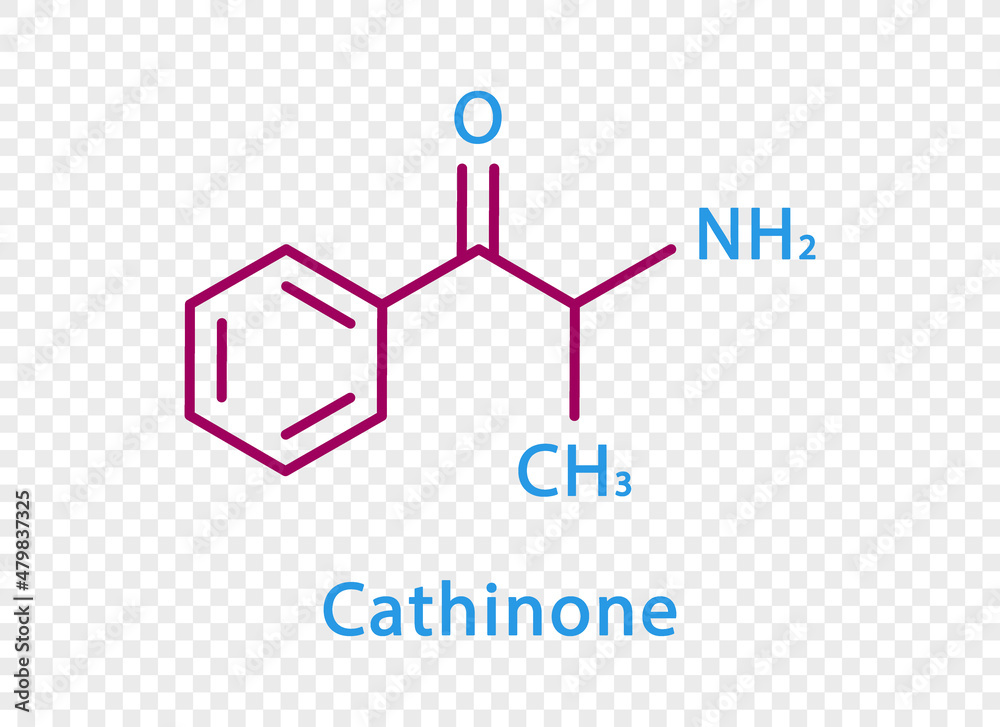 Cathinone chemical formula. Cathinone structural chemical formula ...