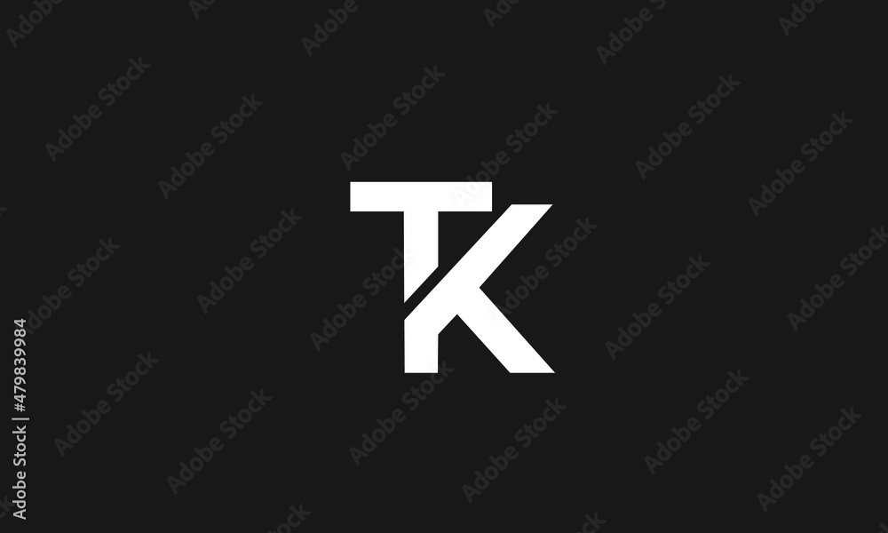 Alphabet letters Initials Monogram logo TK, KT, T and K Stock Vector ...