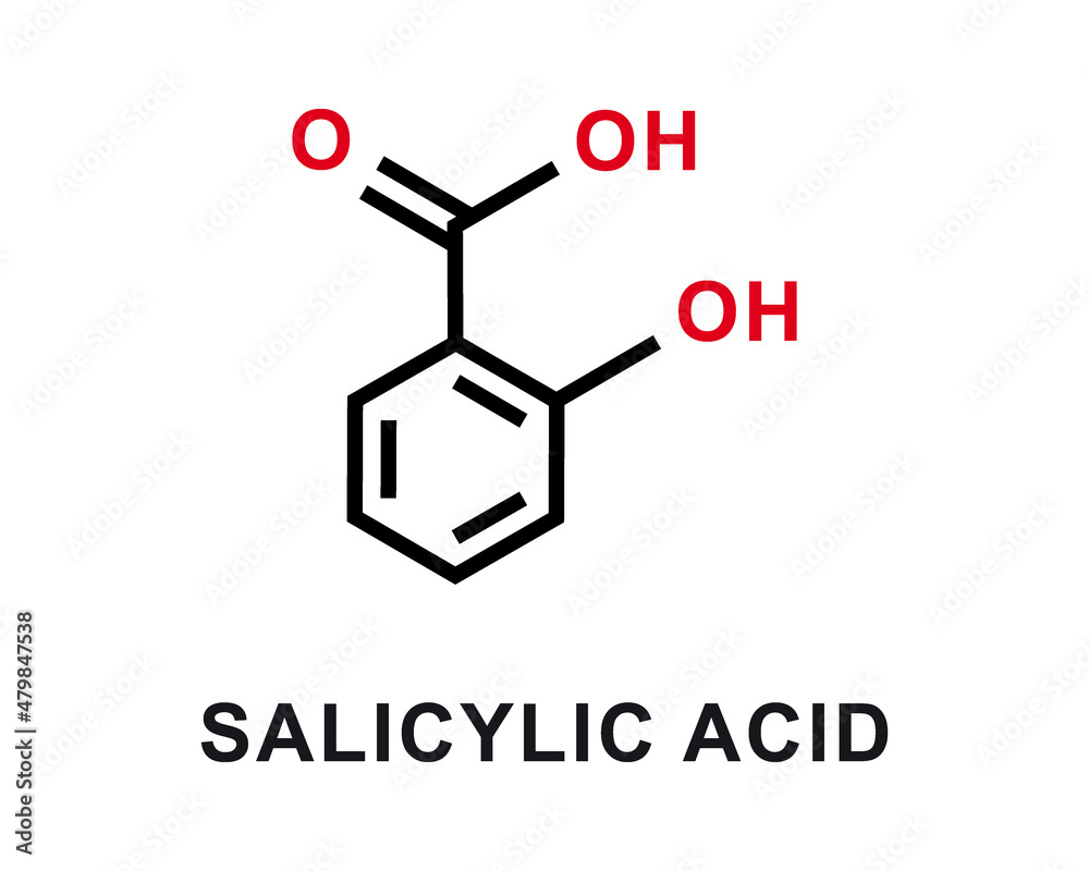Salicylic acid chemical formula. Salicylic acid chemical molecular ...