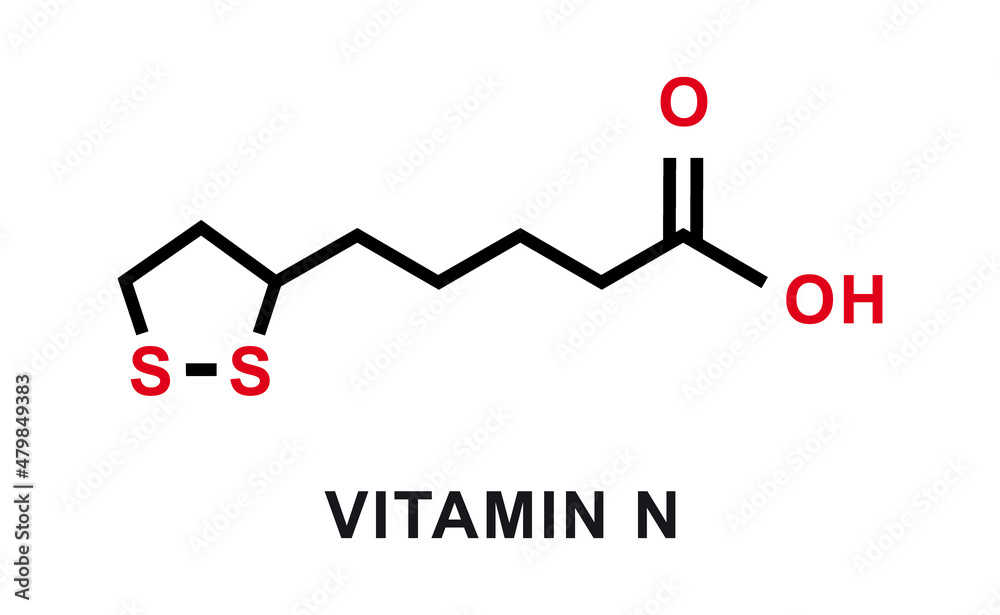 Vitamin N chemical formula. Vitamin N chemical molecular structure ...
