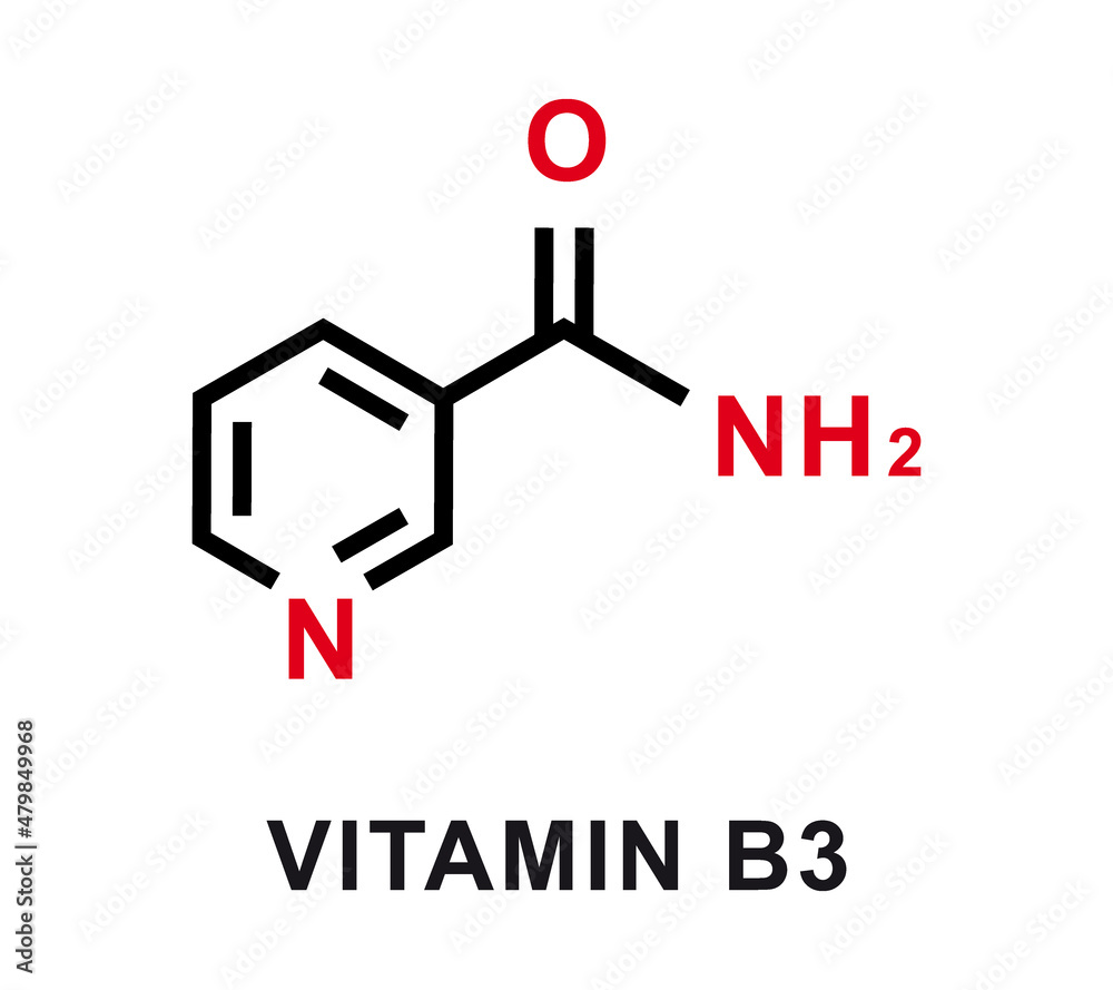 Vitamin B3 chemical formula. Vitamin B3 chemical molecular structure ... Vitamin B3 chemical formula. Vitamin B3 chemical molecular structure ...