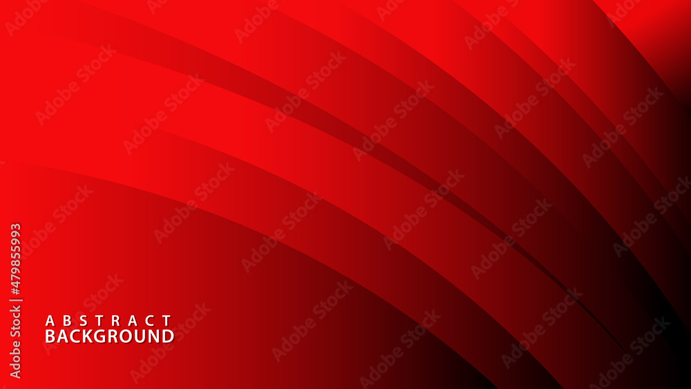 Red wave abstract background template, geometric background, red cover ...