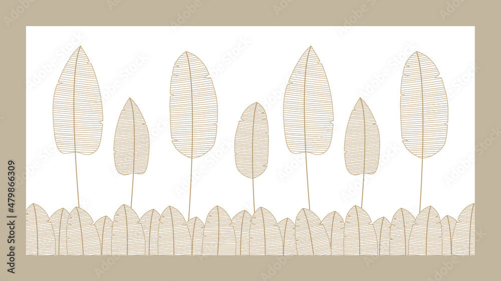 Poster Bohemian Style, Boho Blätter, skandinavisch Wandbild, Poster ...