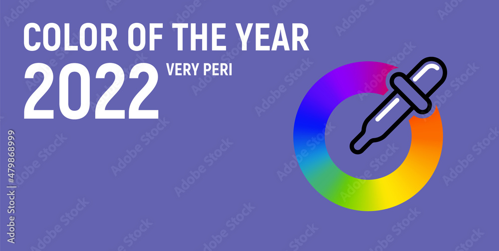 Very peri pantone color year 2022 modern design ilustration Stock ...