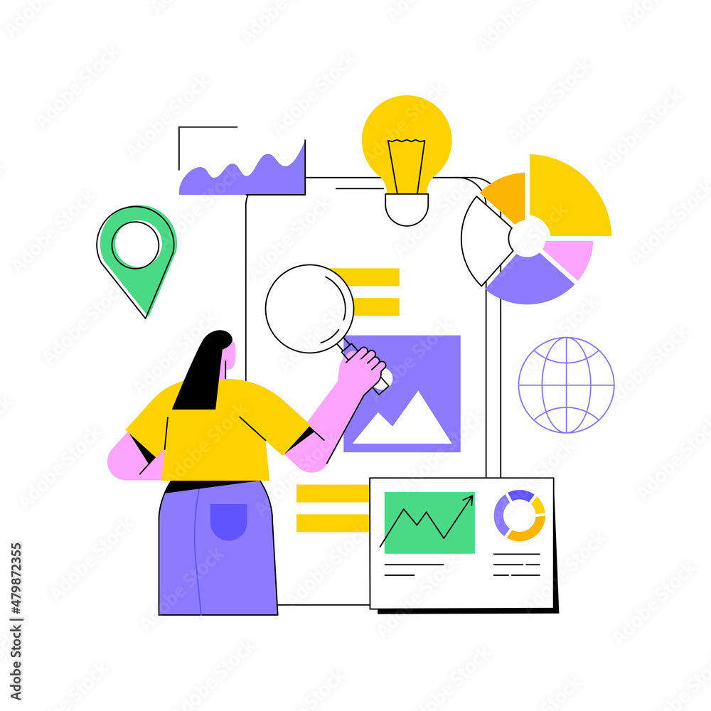 Digital strategy abstract concept vector illustration. Digital ...