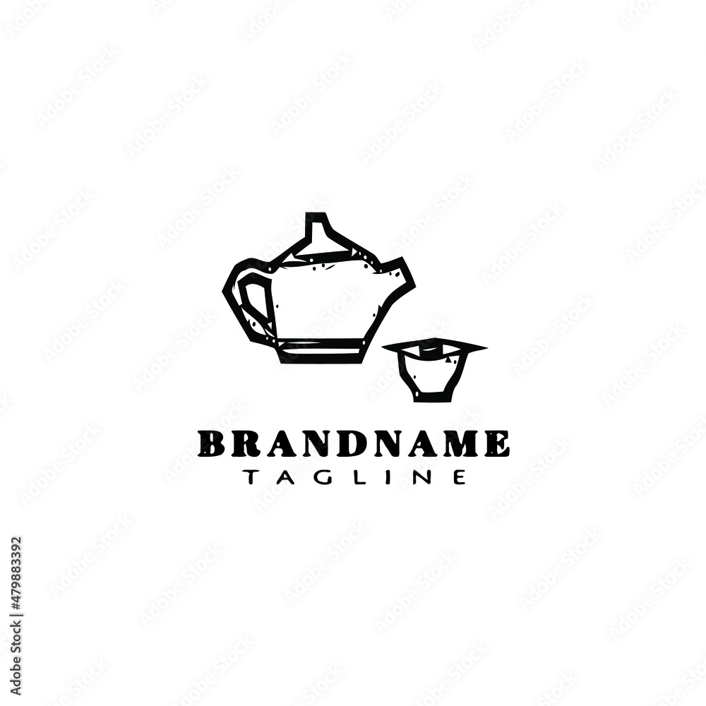 teapot logo icon design template vector illustration Stock Vector ...