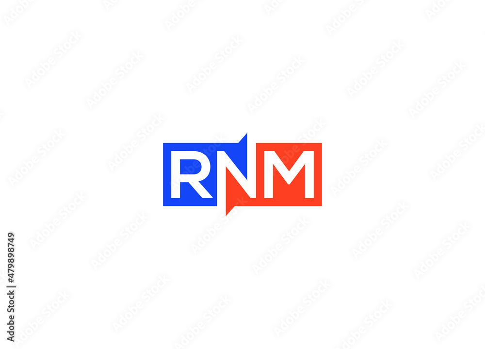 RNM letter Logo Design with Creative Modern vector icon template Stock ...