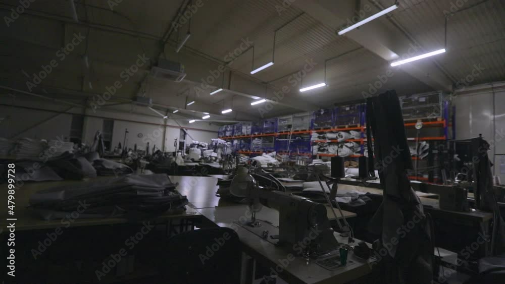 Turning off the lights in the factory. Turning off the lights in a ...