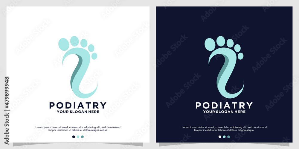 Podiatry logo design concept Premium Vector Stock Vector | Adobe Stock